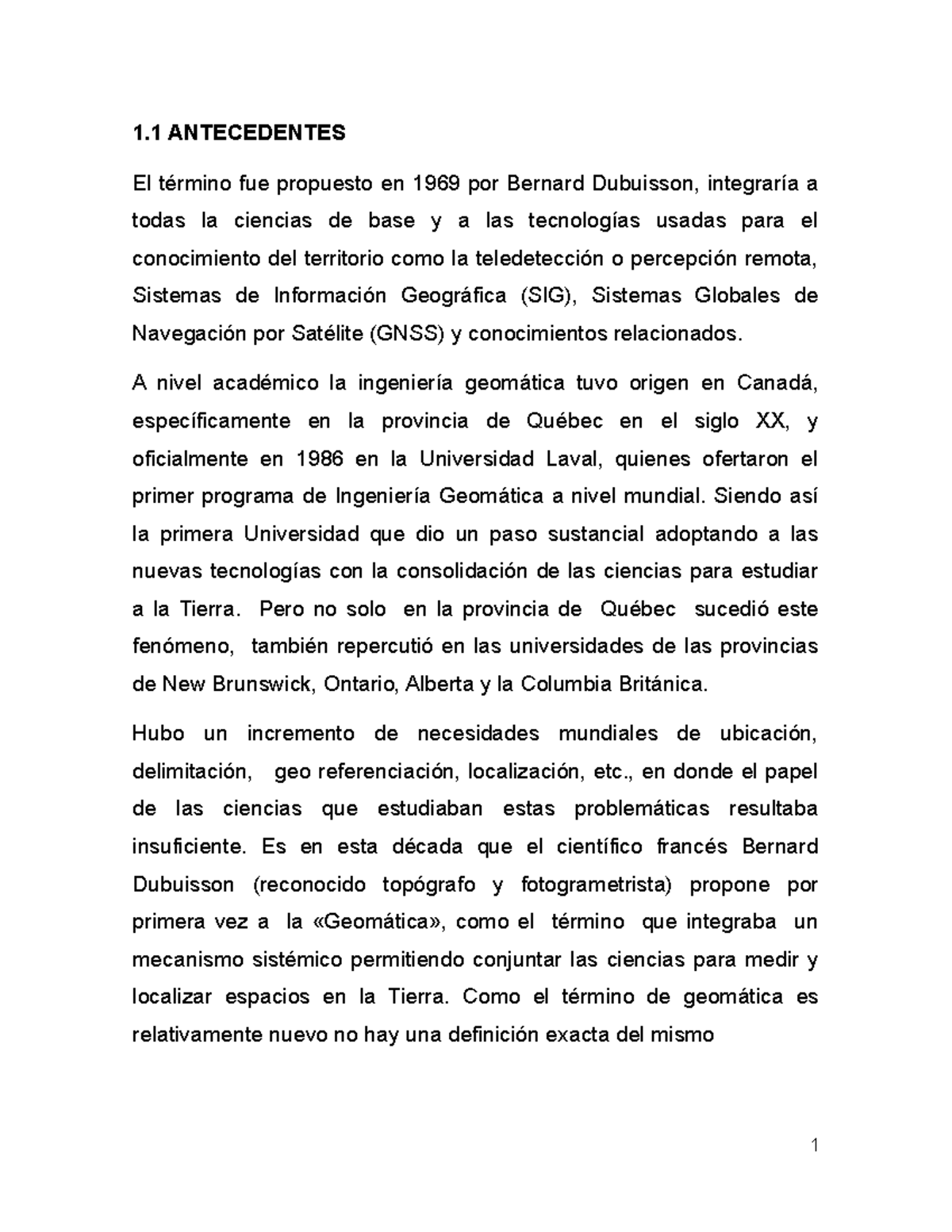 Bloque 1 - 1 ANTECEDENTES El término fue propuesto en 1969 por Bernard ...