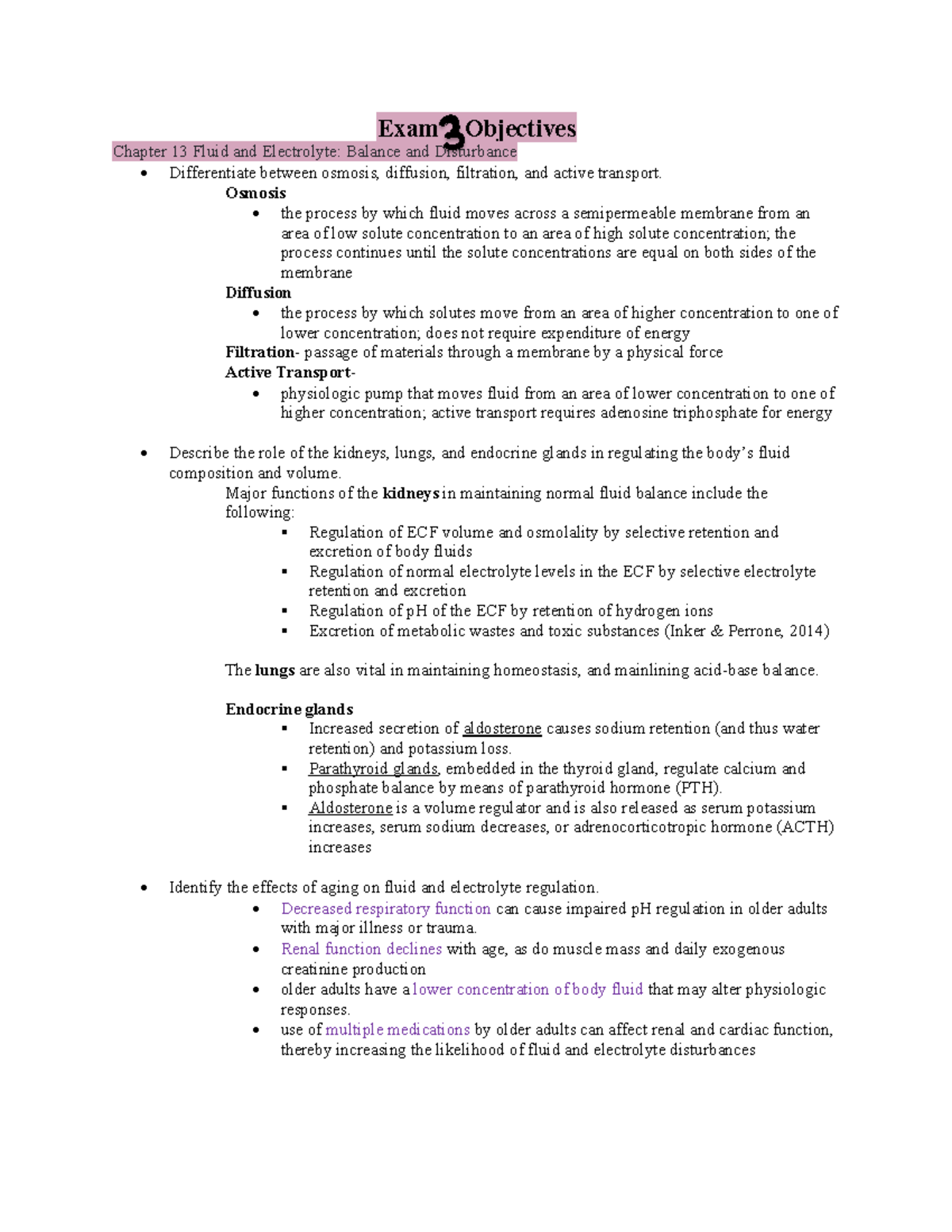 Exam 3 Objectives - 12392 - STC - Studocu
