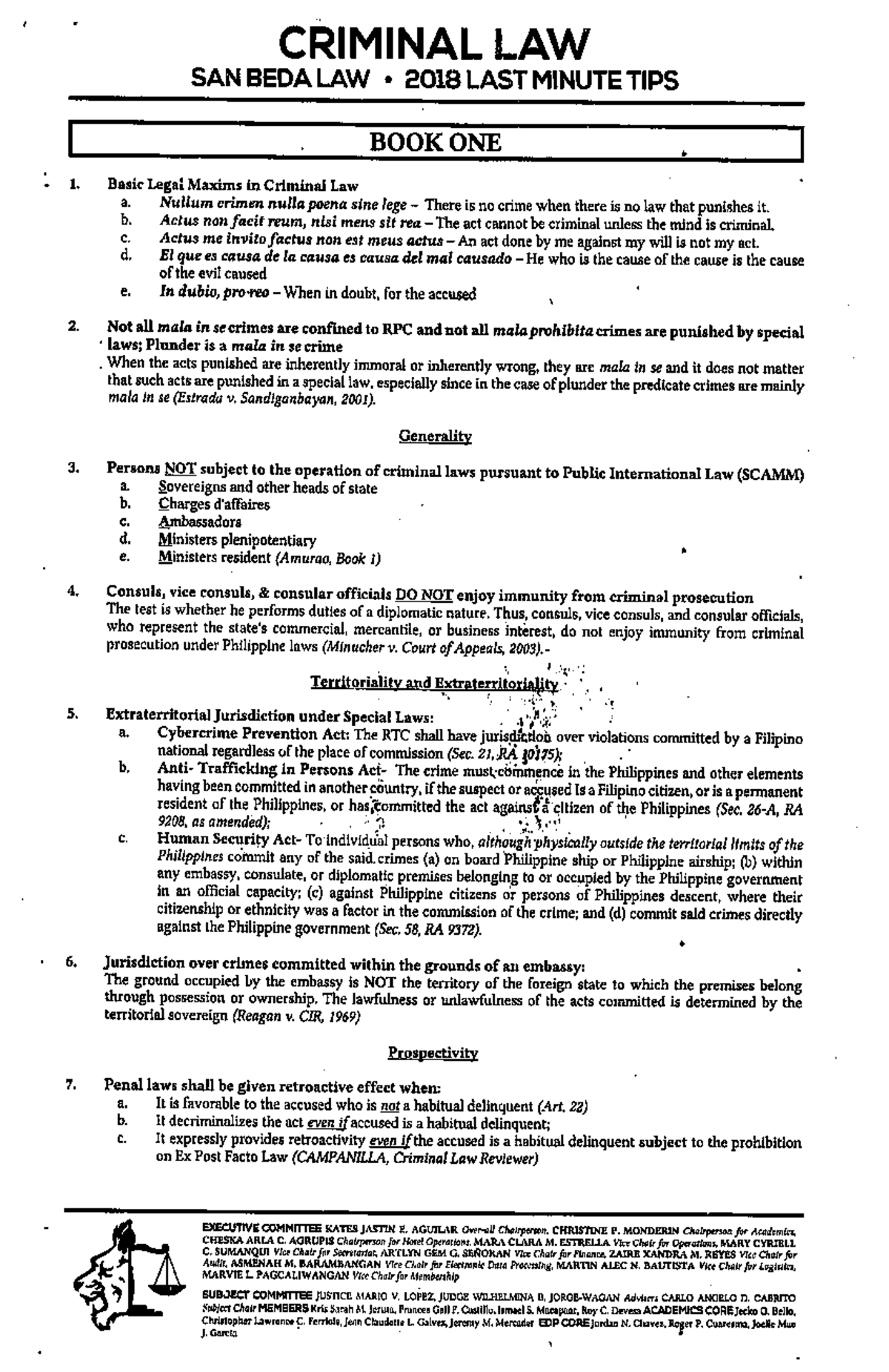 Criminal-Law - reading - Criminology - Studocu