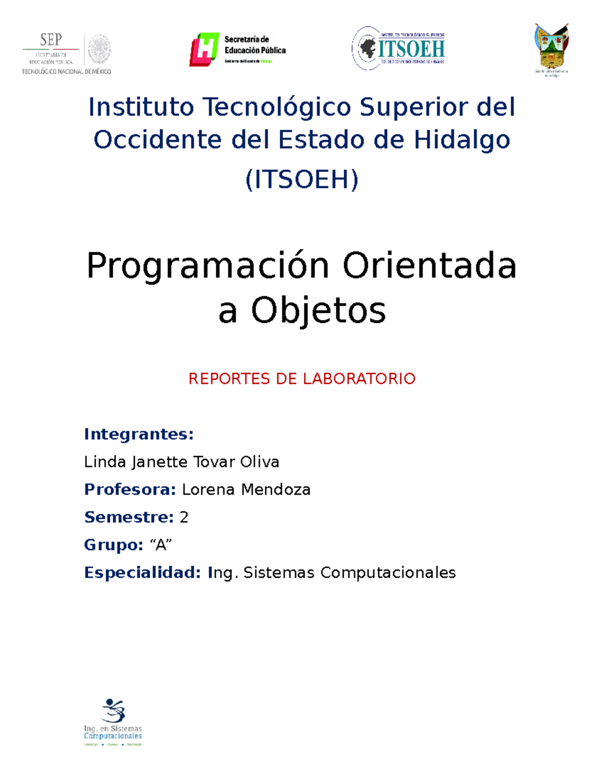 Reporteformulageneral - Instituto Tecnológico Superior del Occidente ...