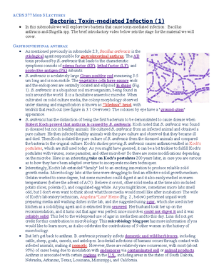 1.6 Overview Infection Intoxication Toxin-mediated Infection - 1 ...
