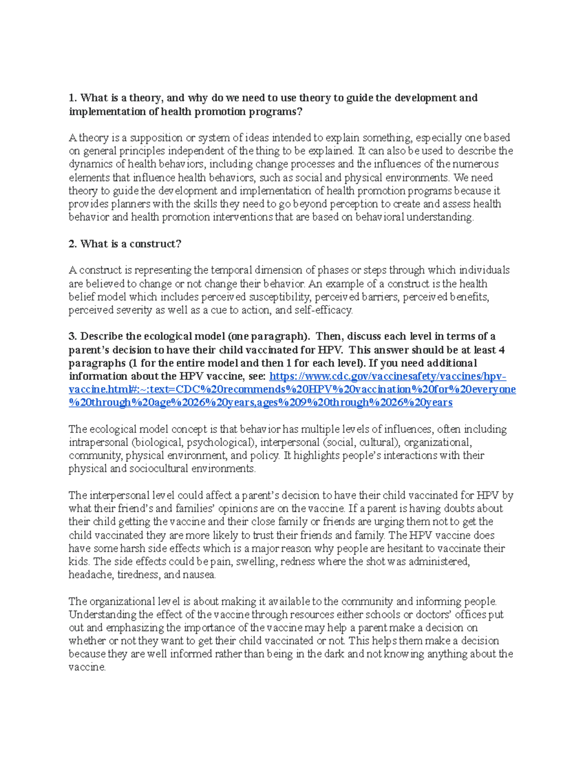 Study Guide 4 - 1. What is a theory, and why do we need to use theory ...