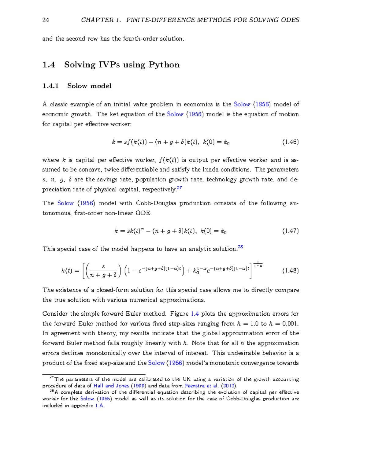 Essays in Computational 9 - 24 CHAPTER 1. FINITE-DIFFERENCE METHODS FOR SOLVING ODES and the ...