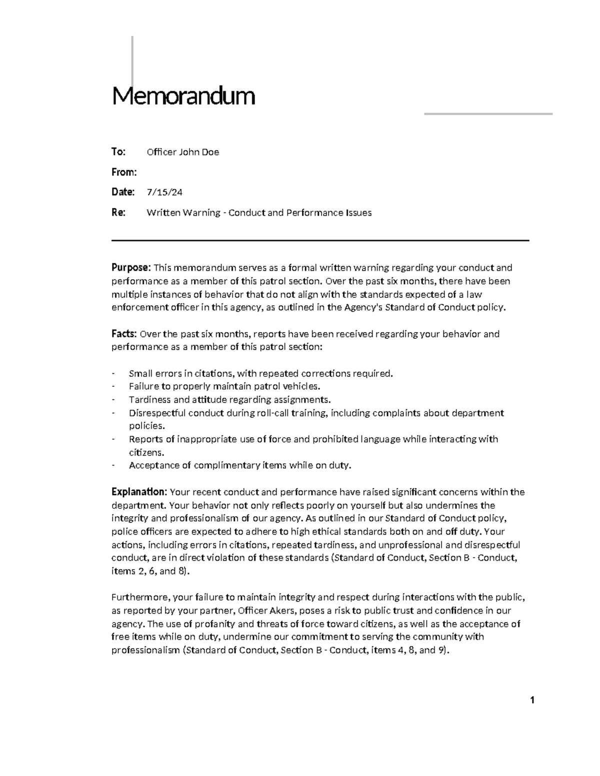 Personnel Action Memo upload assignment graded for credit works ...