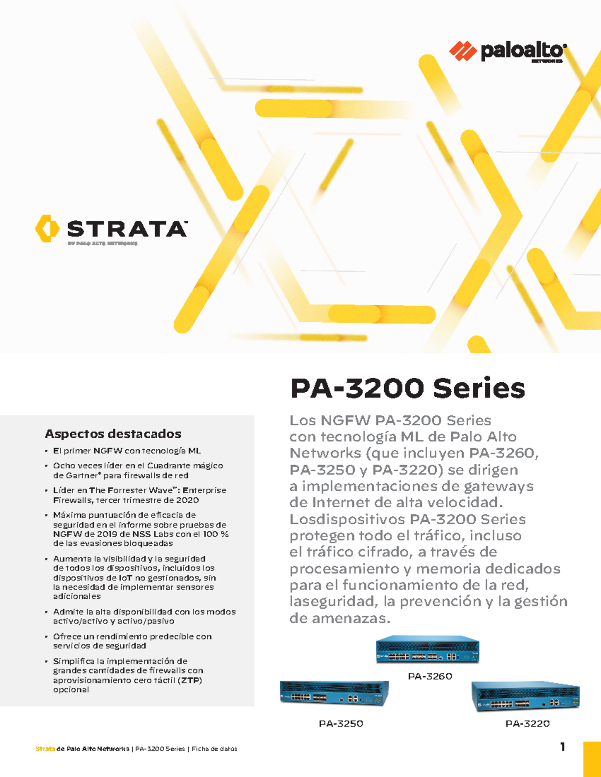 Ficha técnica de un firewall Palo Alto - Strata de Palo Alto Networks ...