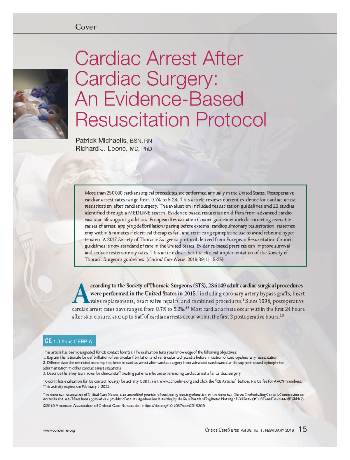 RN CSU ALS - CSU - Cover ©2019 American Association of Critical-Care ...