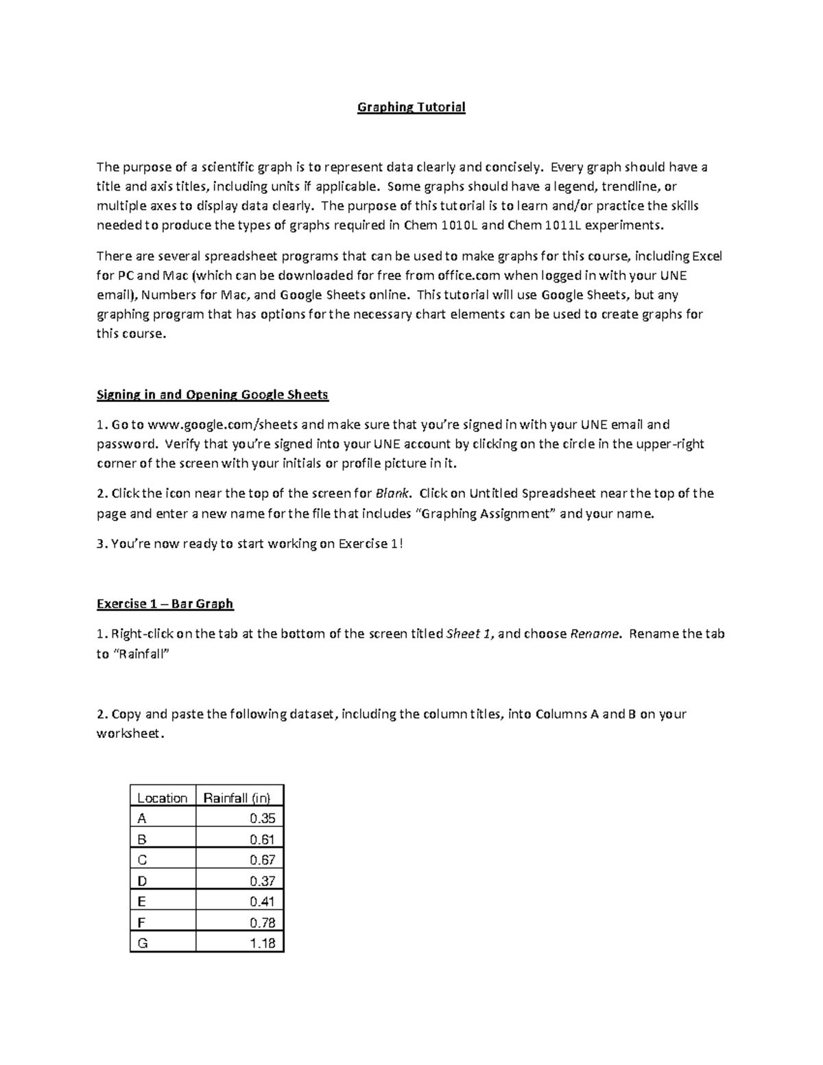 Graphing Tutorial - Graphing Tutorial The purpose of a scientific graph ...