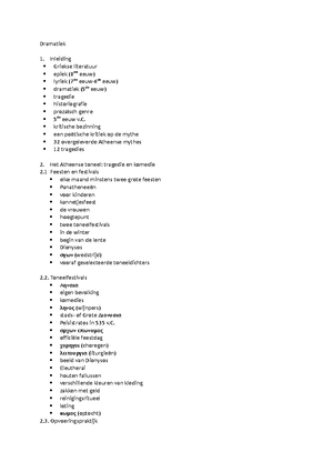 602b juni examen grieks alle leerstof - DE GRIEKSE FILOSOFIE HET PRESOCRATISCH DENKEN De mythe ...