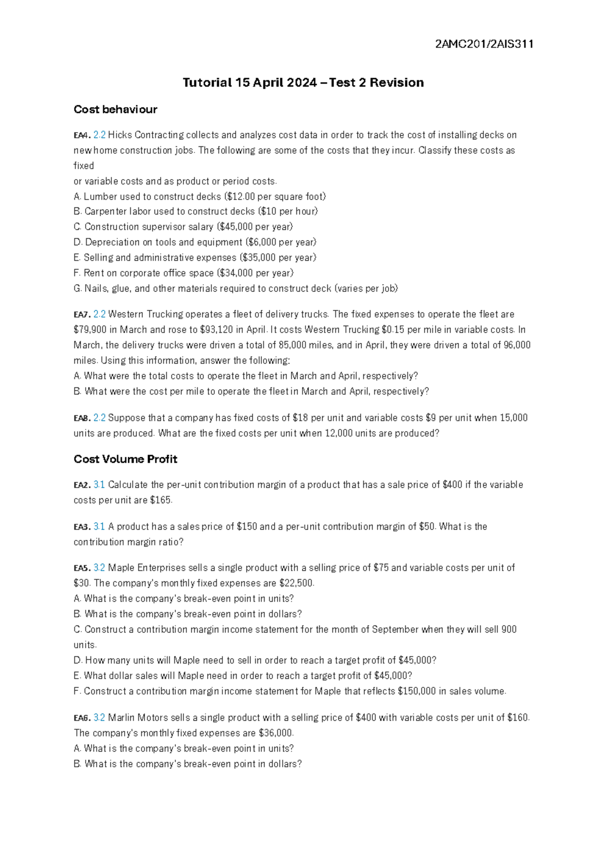 Tutorial 15 April 2024 - Test 2 revision afbc0d7c166156 ...