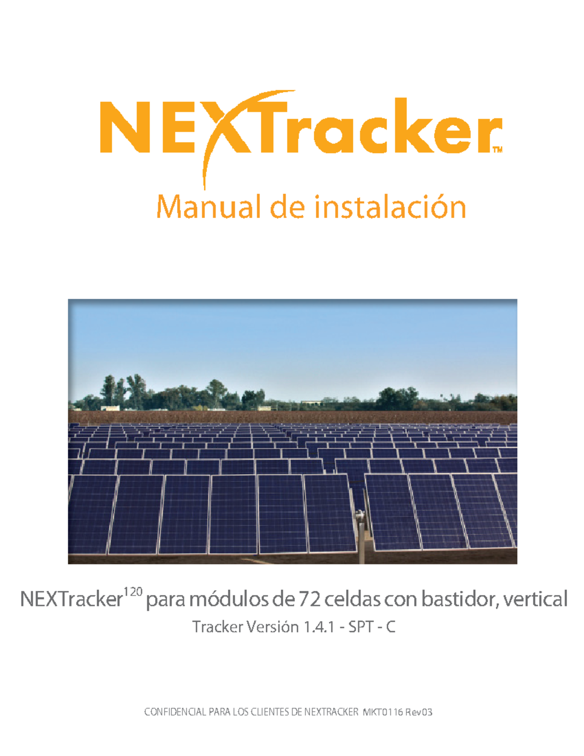440391183 NEXTracker Installation Manual v1 4 1 - Manual de instalación ...