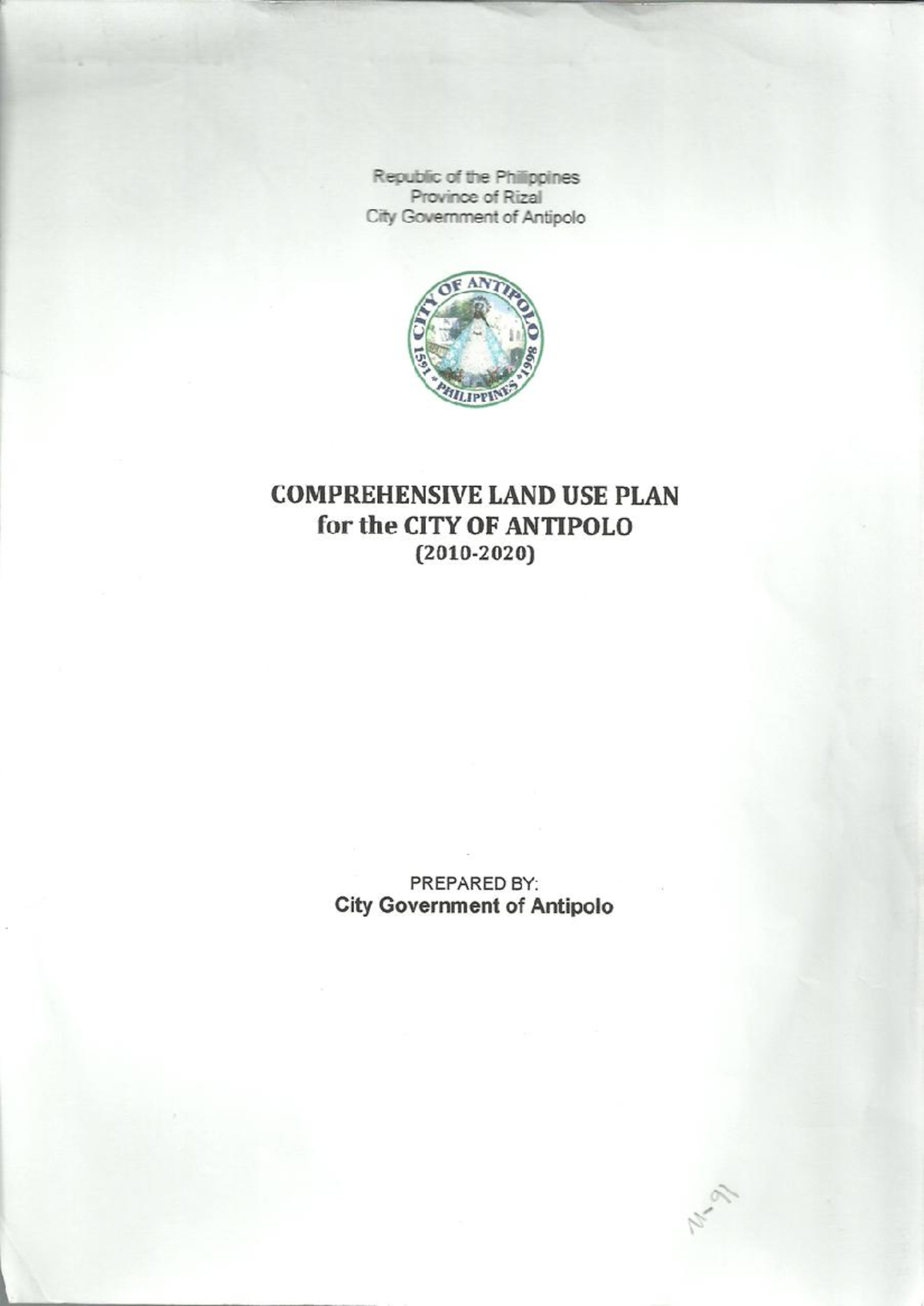 CLUP antipolo 2010-2020 - BS Architecture - Studocu