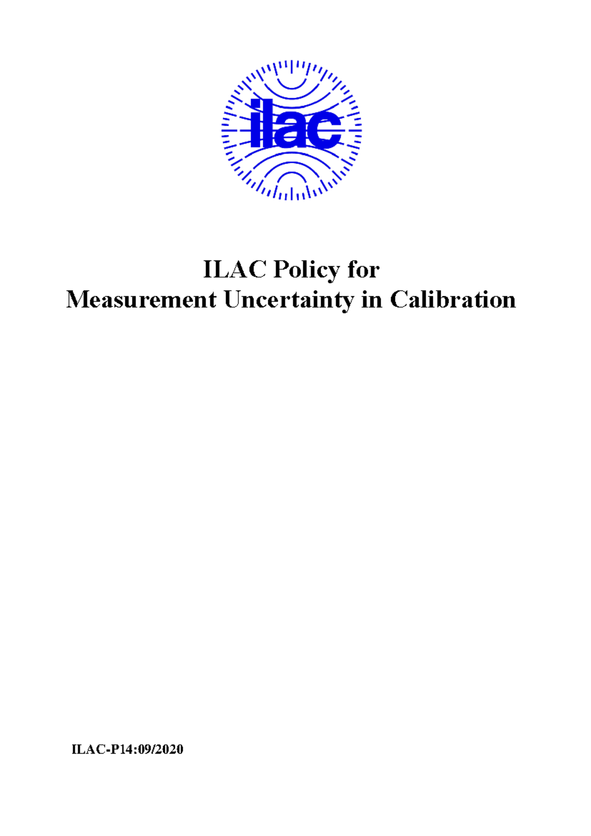 ILAC P14 09 2020-1 - informacion del ilac - ILAC Policy for Measurement ...