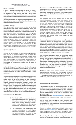 Special Cases OF Extended SELF - Understanding the Self - PangSU - Studocu