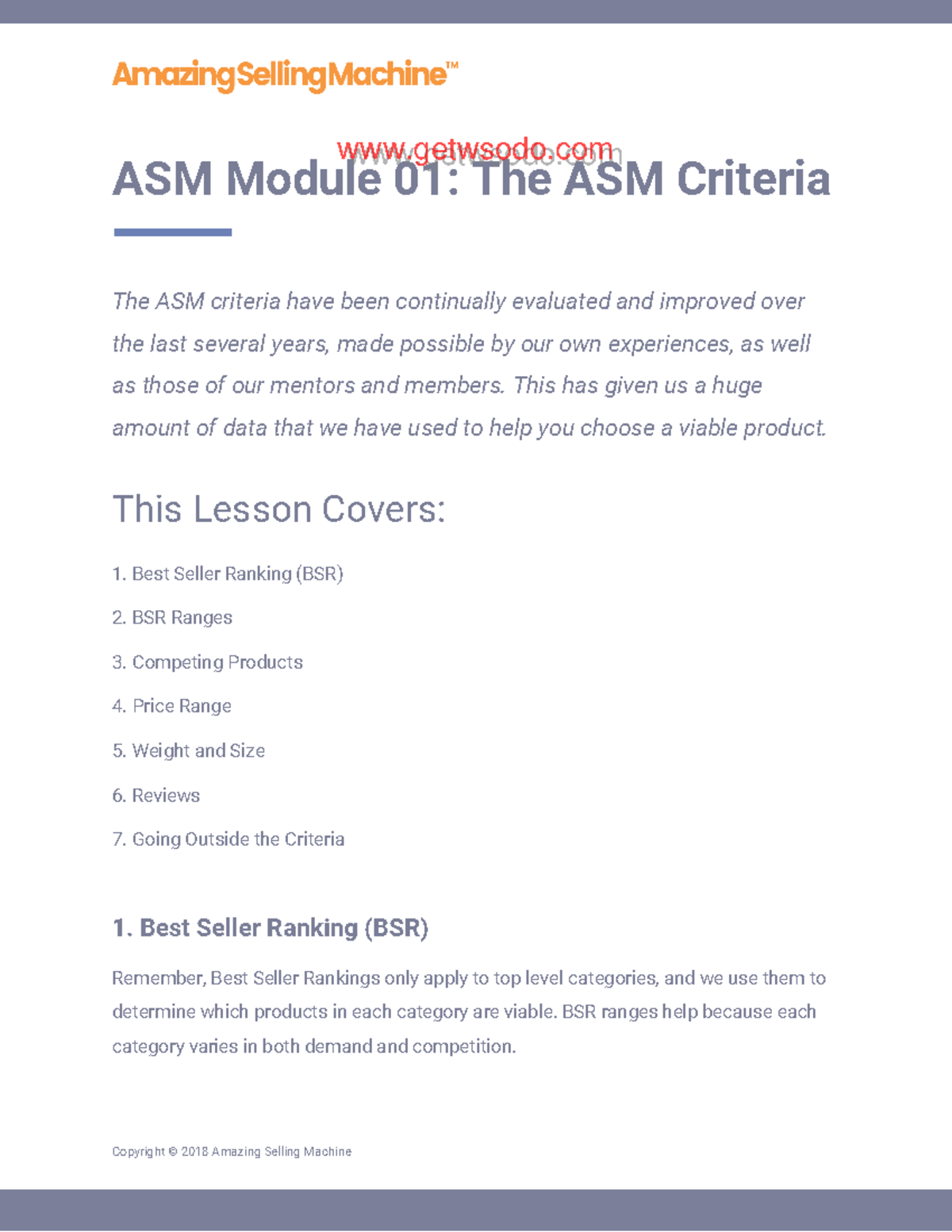 @fastrls - snoufasovnaionono - ASM Module 01: The ASM Criteria The ASM ...
