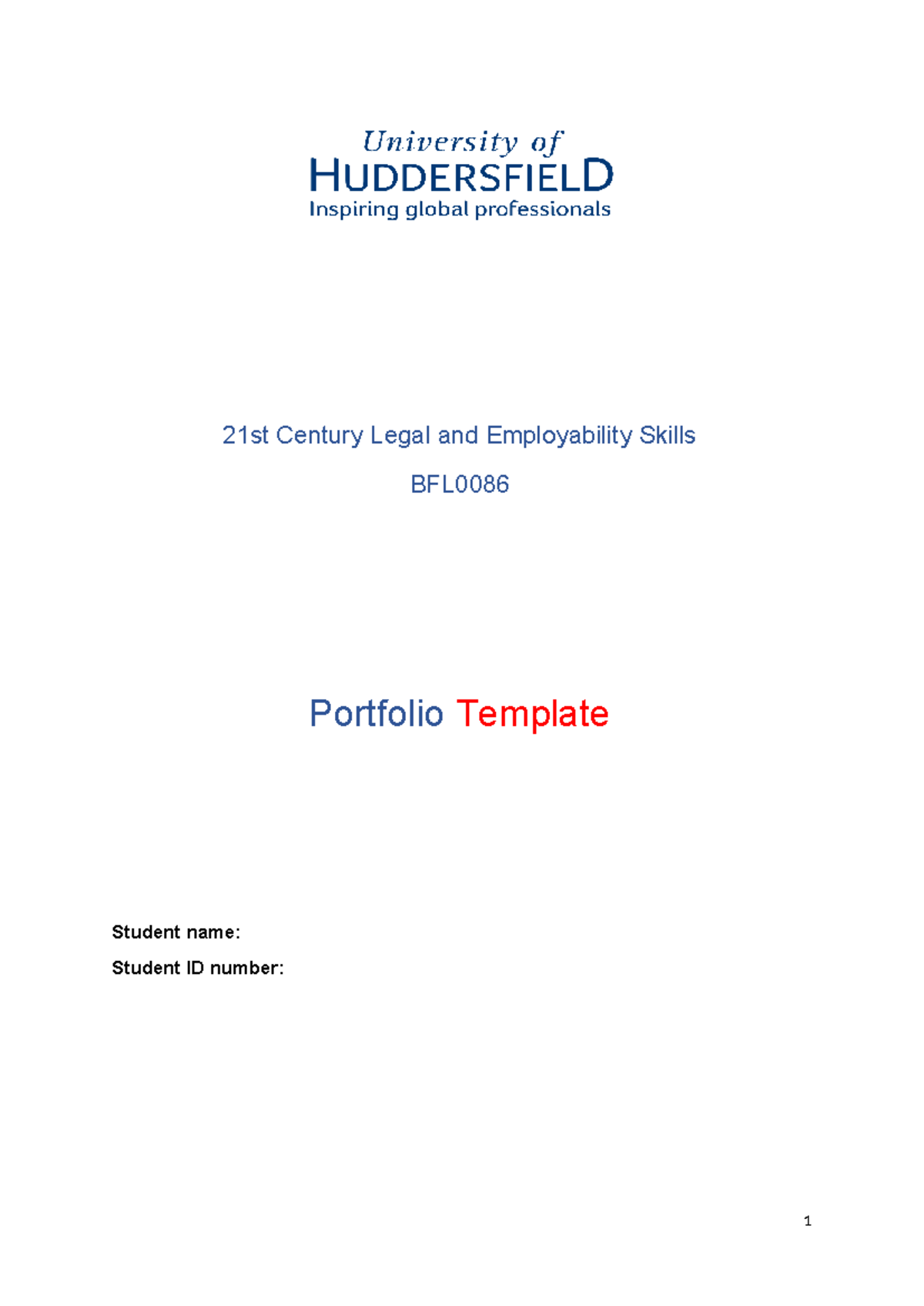 BFL0086 E-Portfolio Template - Copy - 21st Century Legal and ...