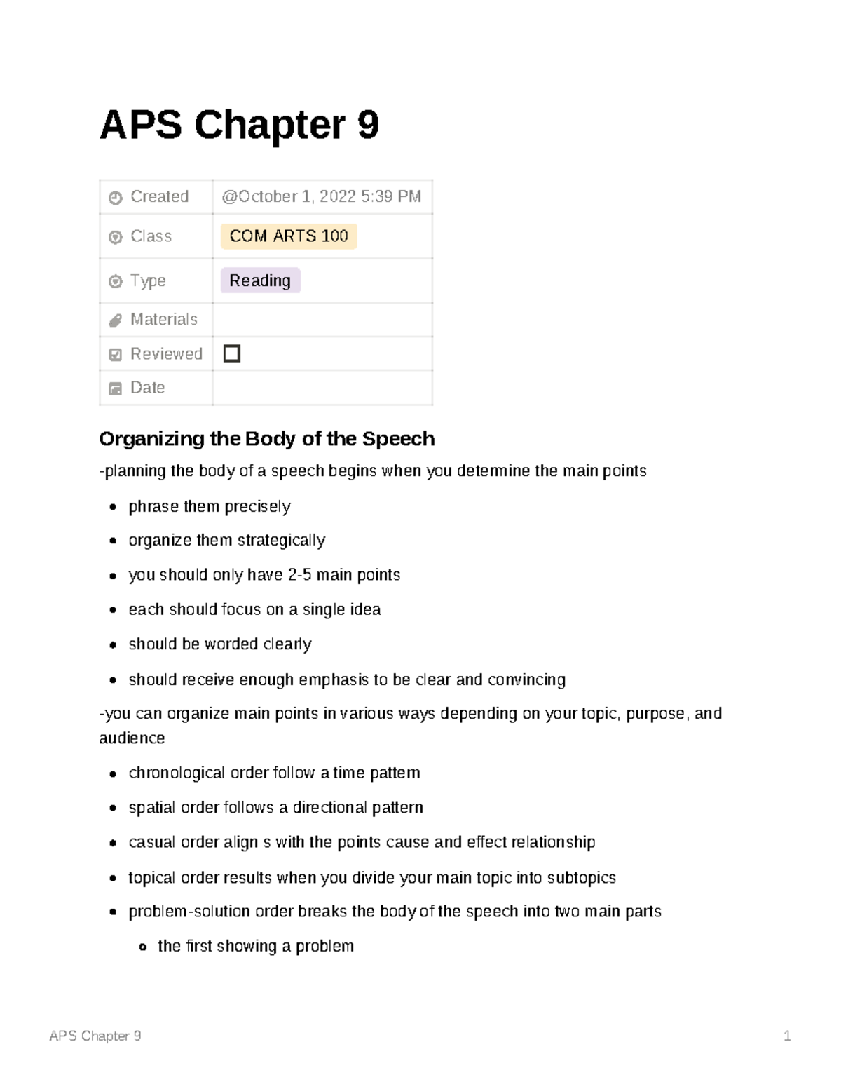 APS Chapter 9 - Studocu