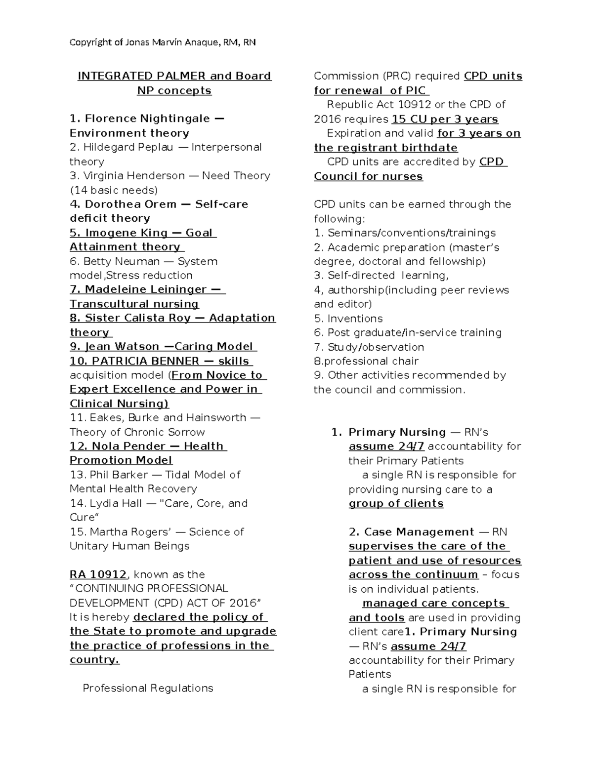 Astig Nurse Palmer - Guide - INTEGRATED PALMER and Board NP concepts ...