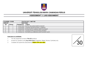 Soalan LTP1 MAT183 - Calculus Solution - CONFIDENTIAL LTP1/OCT2017/ MAT ...
