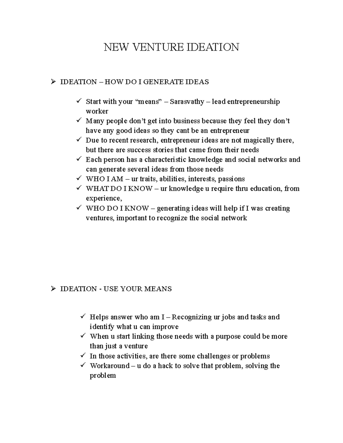 NEW Venture Ideation - Lecture notes 2-2 - NEW VENTURE IDEATION ...