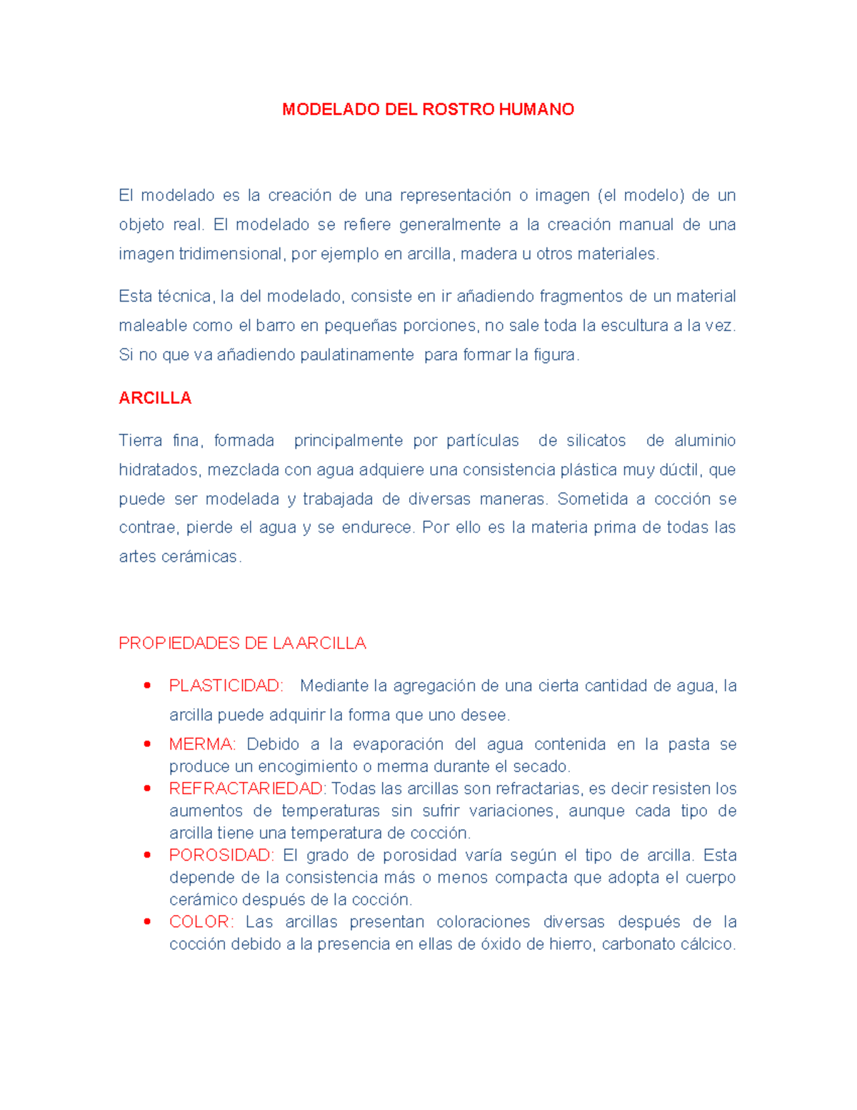Modelado DEL Rostro Humano - MODELADO DEL ROSTRO HUMANO El modelado es la creación de una - Studocu