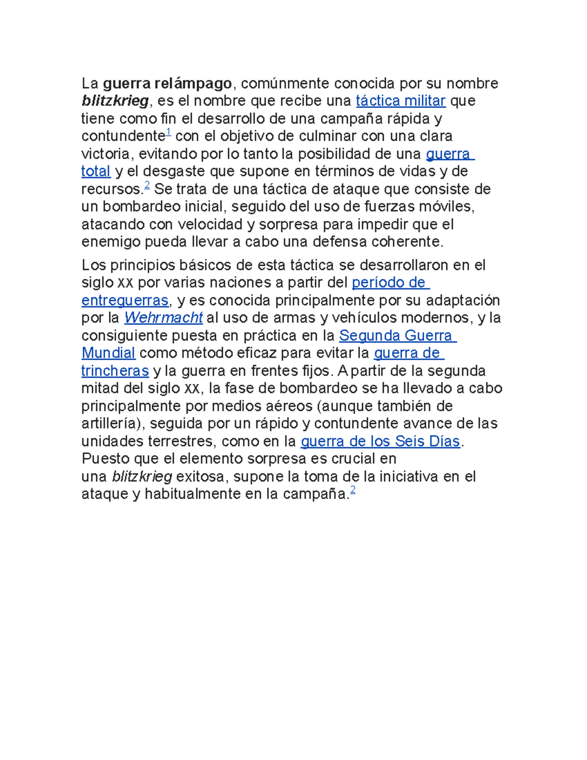 guerra relampago - La guerra relámpago, comúnmente conocida por su ...