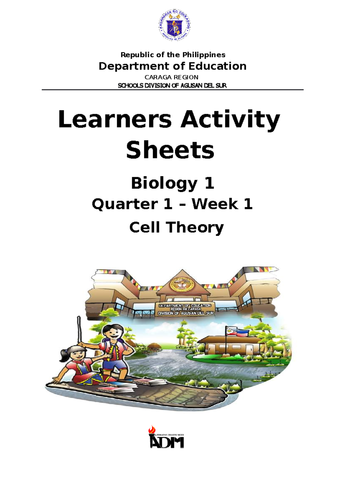 Gen bio 1 - A module to answer - Republic of the Philippines Department ...