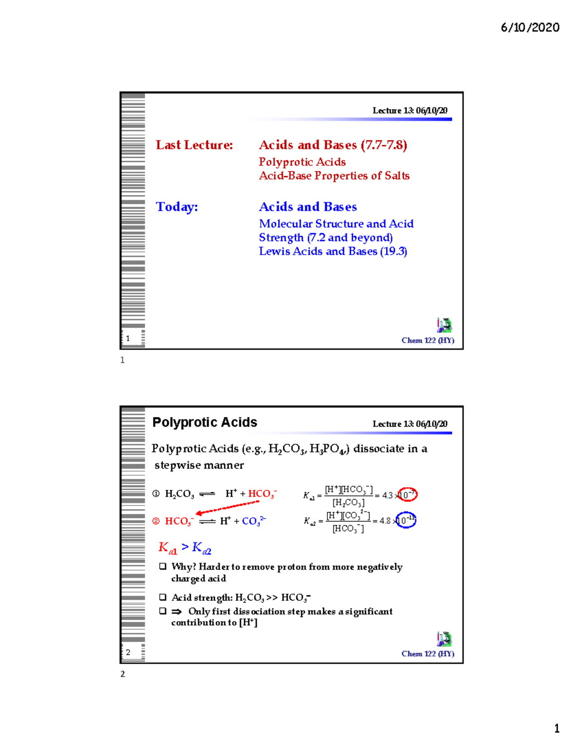 Chem 122 Lec 13 Hogan Yu Warning Tt Undefined Function 32 1 Lecture 13 0610 Chem 122