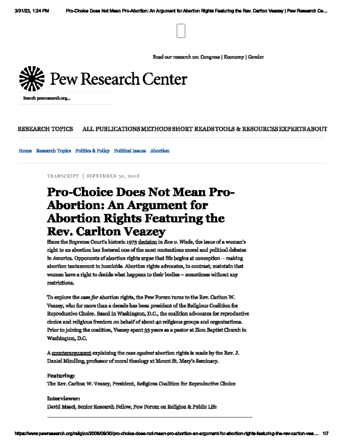 Pro-choice - BS Math - Studocu