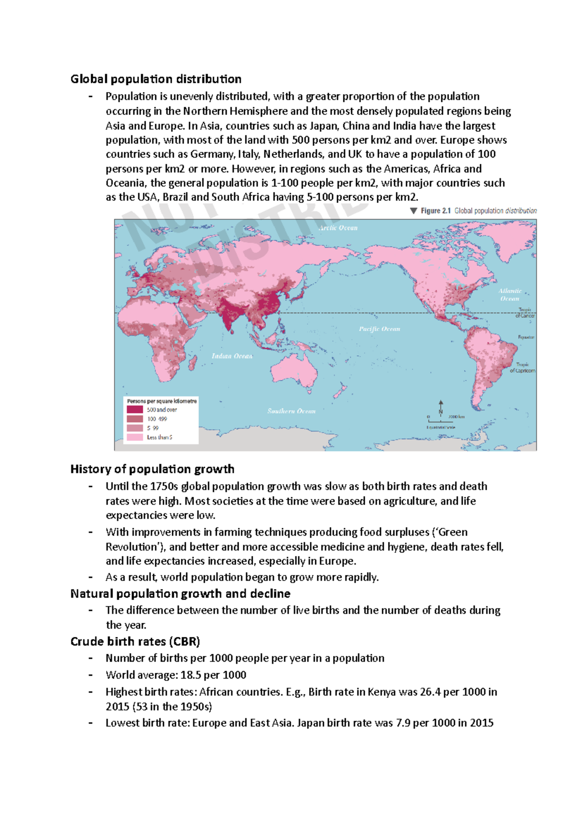 All unit 4 aos 1 notes- population dynamics - Global population ...