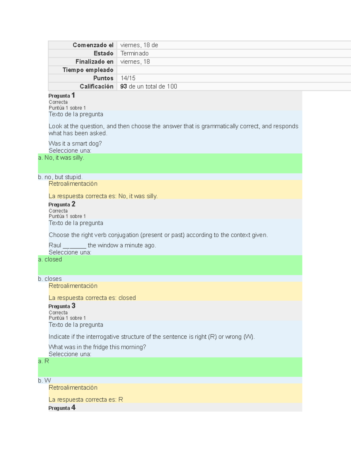 Assignment 1 Questionnaire U1 examen resuelto uveg - Comenzado el viernes, 18 de Estado ...