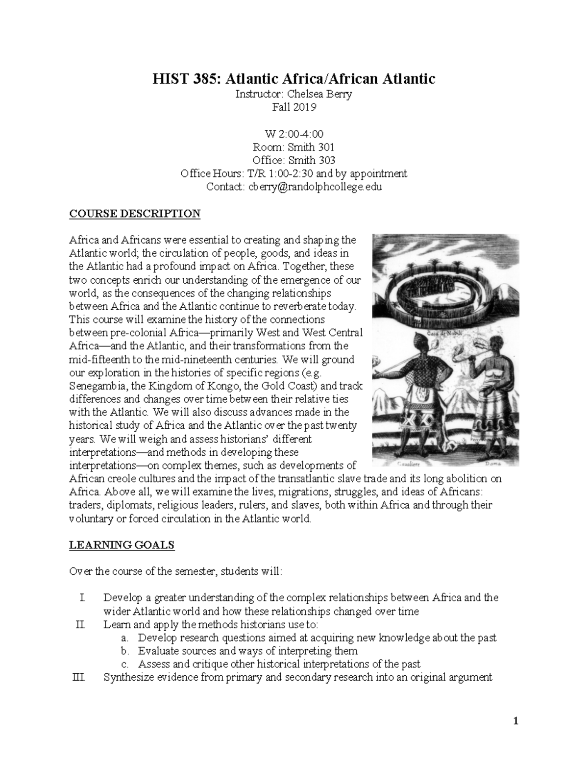 HIST 385 Atlantic Africa African Atlanti - HIST 385: Atlantic Africa ...