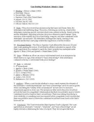 Case Briefing Worksheet Katz v. U.S - United States I. Heading – Katz v ...