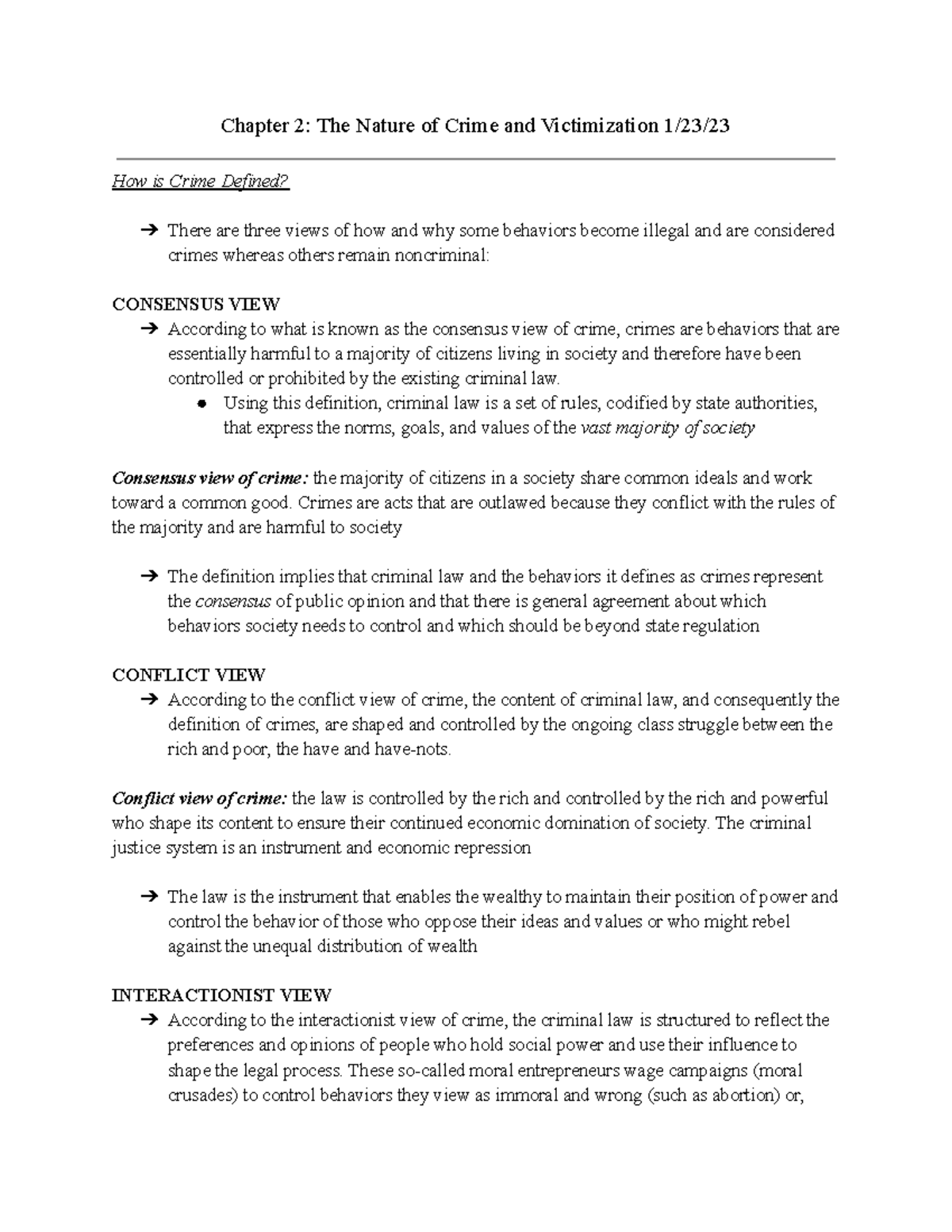 CCJ1020 Chapter 2 The Nature of Crime and Victimization - Using this ...