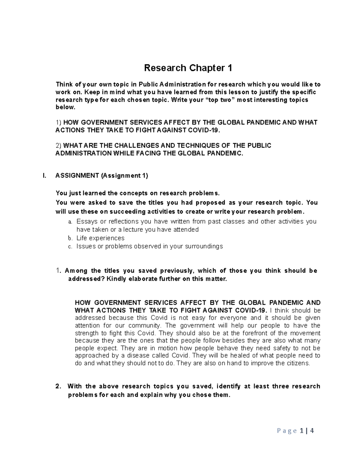 Research Chapter 1 - Your learning objectives will illuminate the order ...