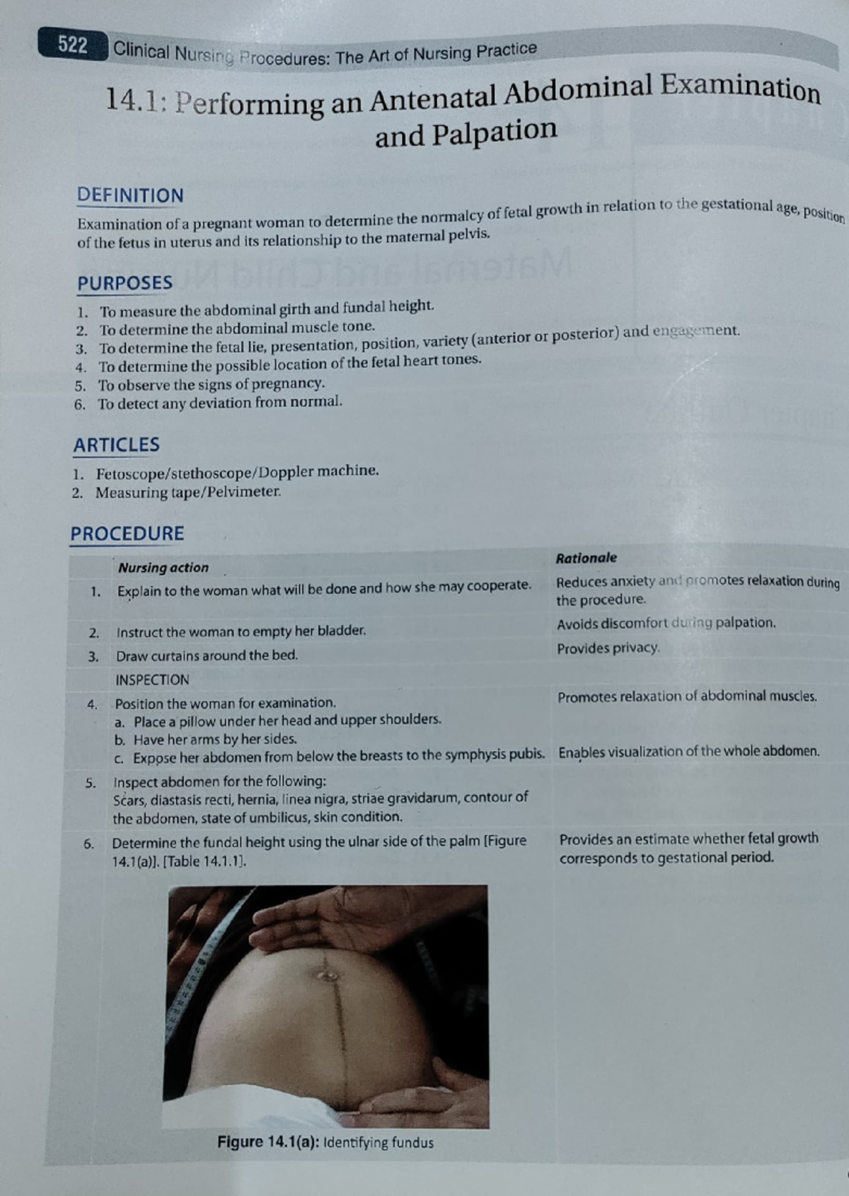 OB procedure for students - Nursing - Studocu