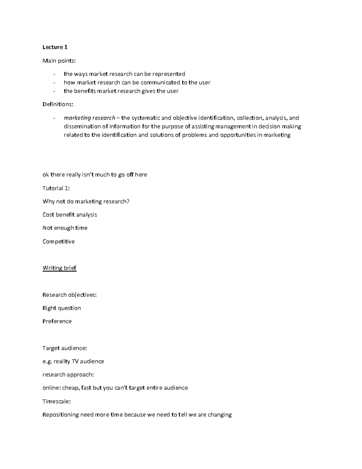 Mr notes 2 - Full Lecture to get you started and prepare for final ...