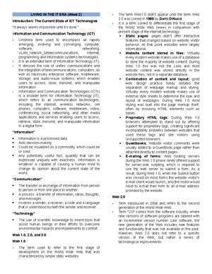 Ict - assignment 1 - What is the relevance of ICT in your chosen course ...