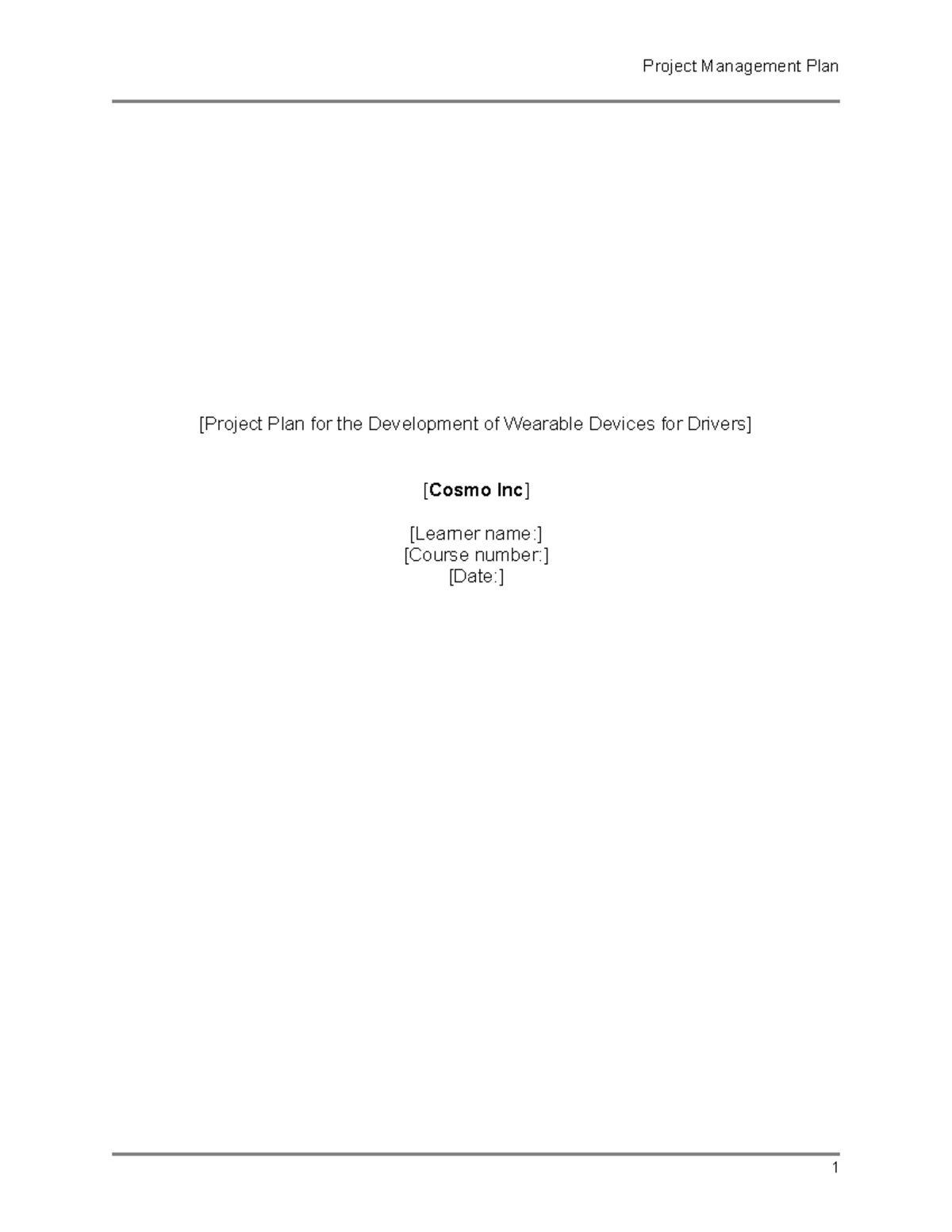 2019 0927050324 Project Plan 1 Project Management Plan Project Plan 2019-0927050324-project-plan-1-project-management-plan-project-plan