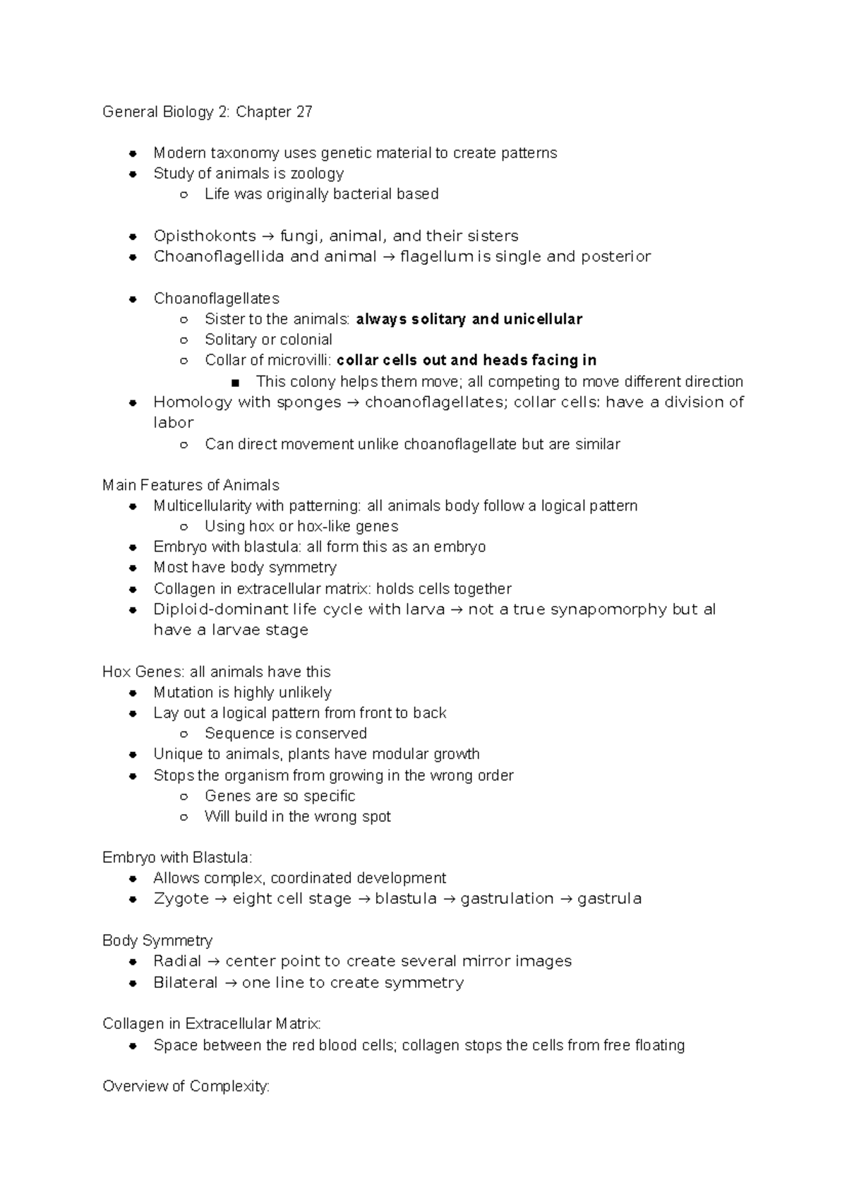 General Biology 2 Chapter 27 - General Biology 2: Chapter 27 Modern ...