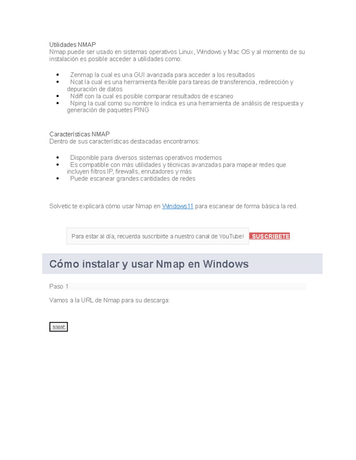 Tutorial Namap - tuto - Utilidades NMAP Nmap puede ser usado en ...