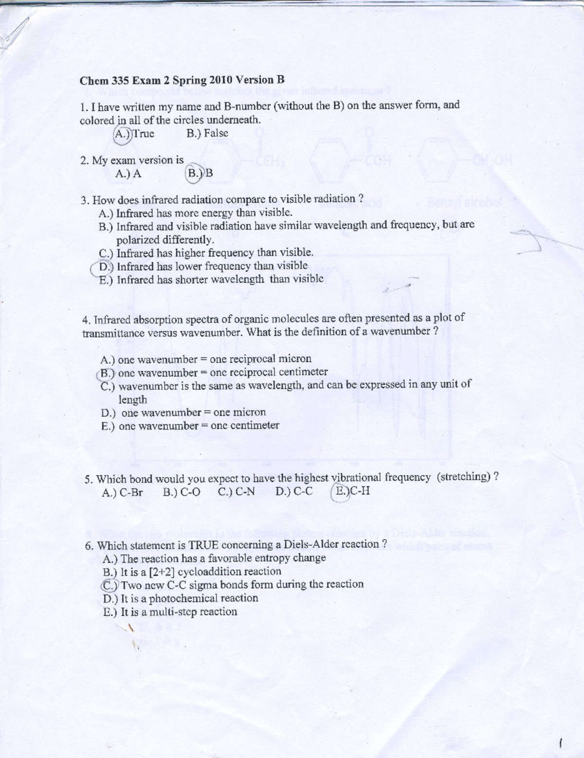 Orgo Lab test - Practice for exam material. Assists in problem solving ...