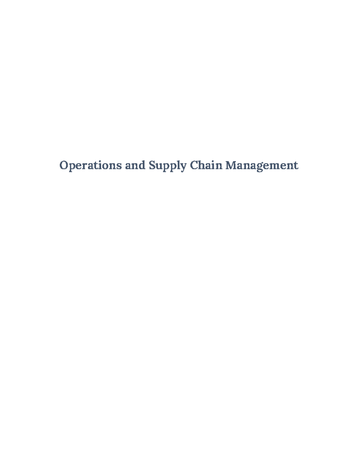Operation-Management-Notes - Operations and Supply Chain Management ...