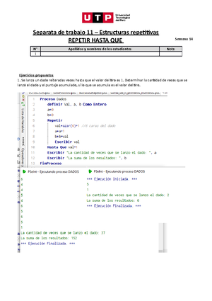 Ejercicio 2 - Ejercicio 2 Escribir un programa que permita generar una ...