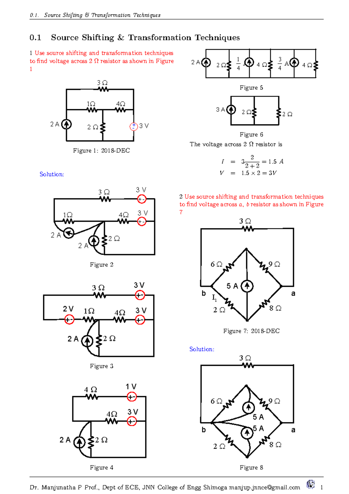 Source-shifting - Network analysis practice material on problems - 0 ...