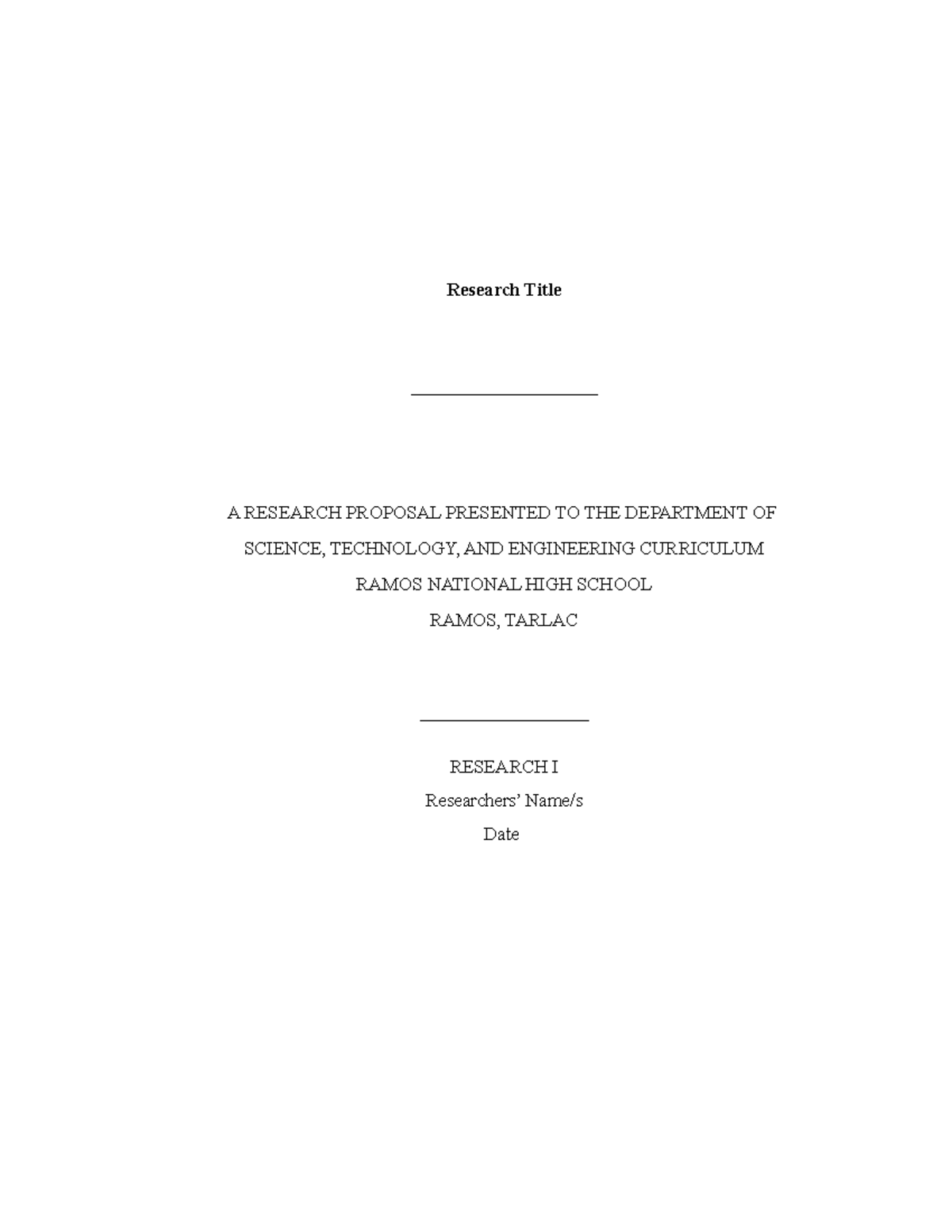 Chapter 1 3 format - This provide learning guide. - Research Title A ...