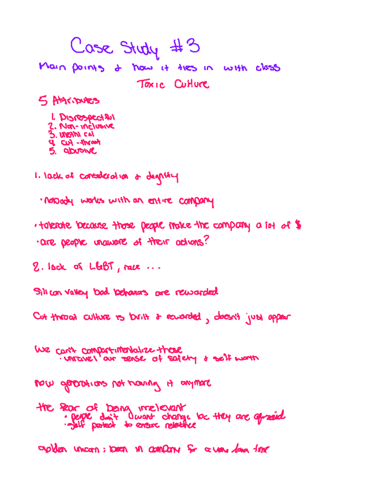 Lecture Notes 4 Case Study 3 Main Points How It Ties In With