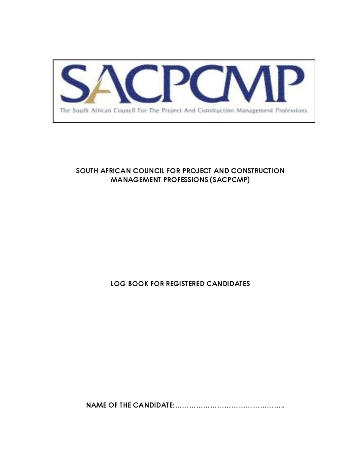 Logbook-CPM - Summary Civil Engineering Documentation - SOUTH AFRICAN ...