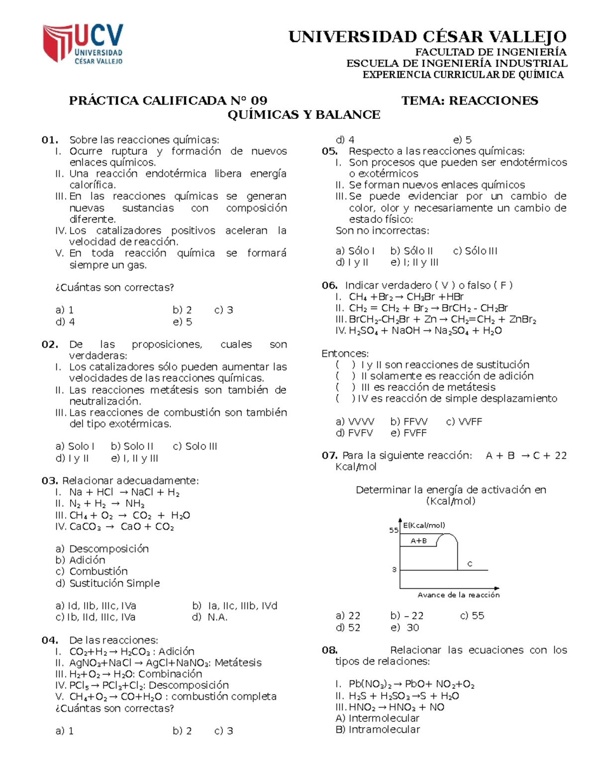 Práctica Calificada N° 09 RX. QX. Y Balance 2023-2 - UNIVERSIDAD CÉSAR ...