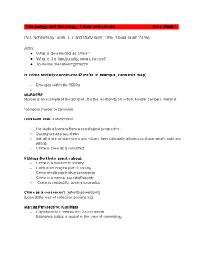 W5 the reporting, recording and measurement of crime notes - Crime and ...