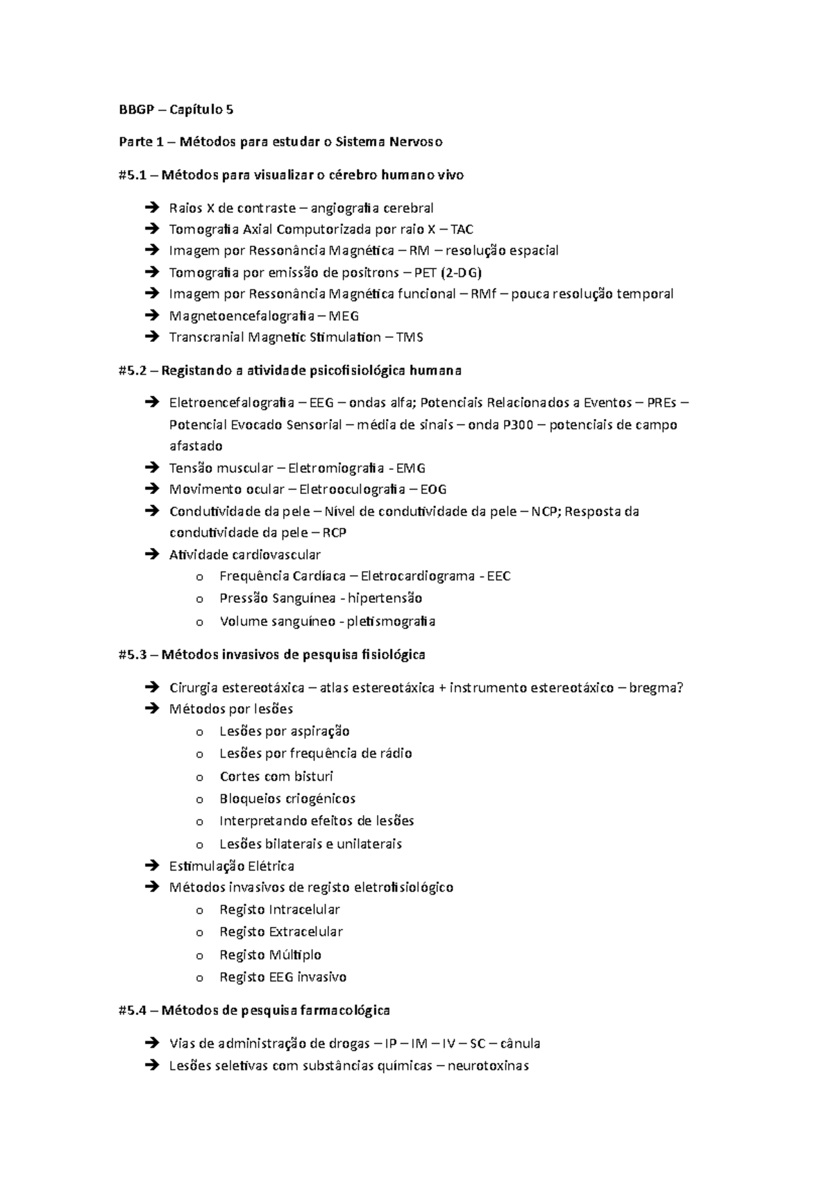 Cap 5 - Esquema - Prof Paulo - BBGP – Capítulo 5 Parte 1 – Métodos para estudar o Sistema ...